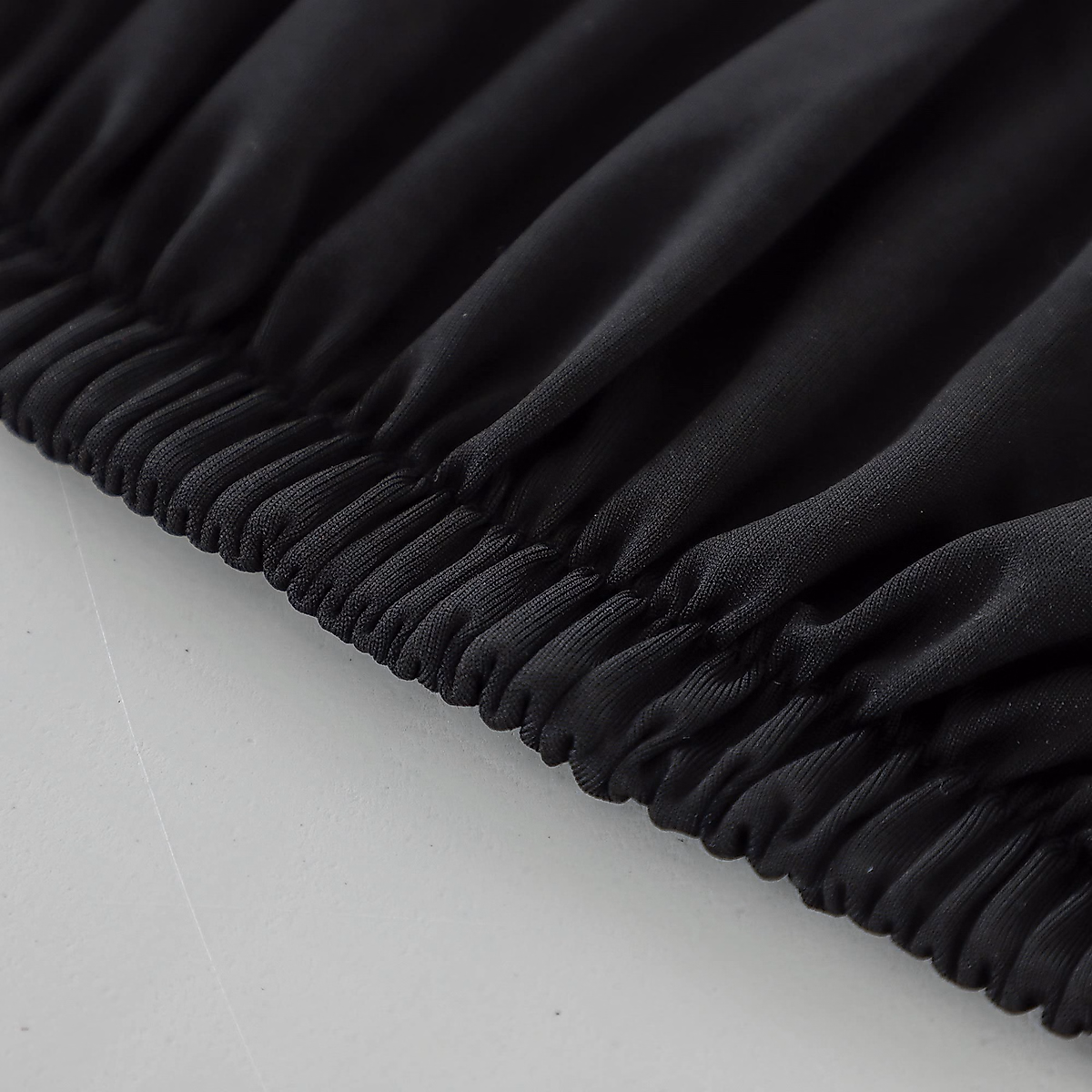 NEWISHER 2 Pack Fitted Tablecloth Rectangle 4ft Elastic Edge Spandex Table Top Cover for Picnic Outdoor Camping Park Patio Black 23 x 48 inch