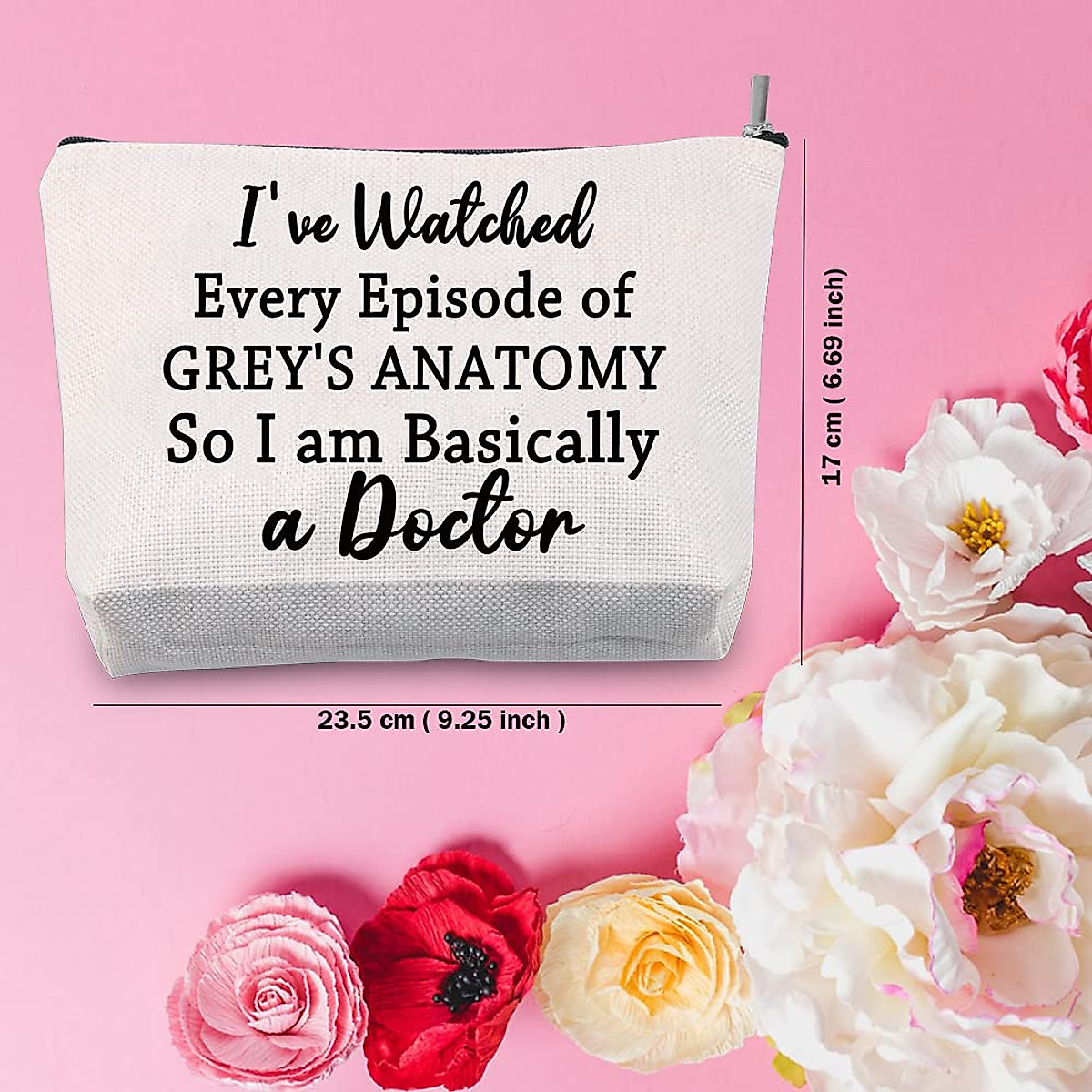TSOTMO Inspired Gift Funny Doctor Canvas Tote Bag TV Show Gift I've Watched Every Episode of So I am Basically a Doctor Canvas Tote Bag(a Doctor canvas)
