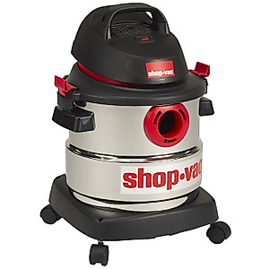 Shop-Vac 5989300 5-Gallon 4.5 Peak HP Stainless Steel Wet Dry Vacuum,Black, Black