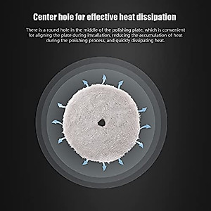 SPTA Microfiber Cutting Pads, Microfiber Finishing Pads 2Pcs 6Inch 150mm Microfiber Finishing Disc Soft Microfiber Wax Removal Pad for Dual Action Car Polisher Finishing Polishing Waxing -MPBFS6W-2