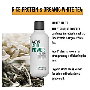 KMS ADDPOWER Shampoo for fine weak hair, 10.14 fl. oz.