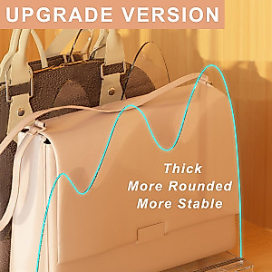 Mioda Purse Organizer for Closet Adjustable Handbag Separators Storage, Clear Shelf Dividers in Bedroom, Kitchen, Office, Gift Bag Shopping Bag Organizer