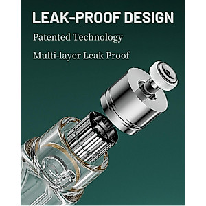 BRARIOS Travel Perfume Atomizer Refillable,Empty Portable Cologne Dispenser,Mini Aftershave Sprayer for Men and Women(Gold 5ML)