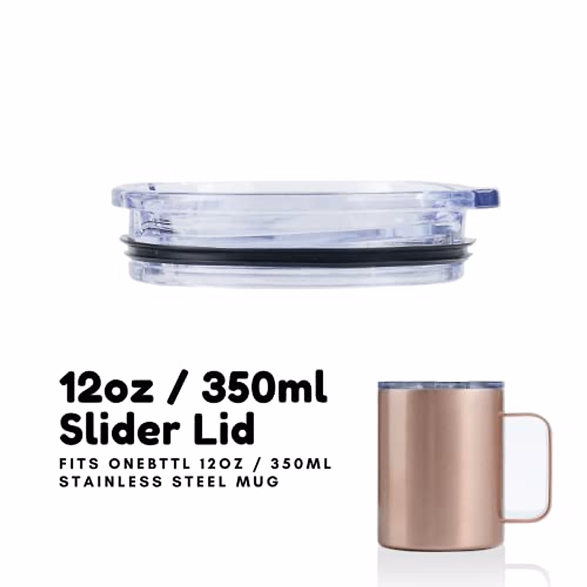 Onebttl Replacement Lid, Leak Proof Tumbler Cap, Replace Lost or Damaged Lids, BPA Free