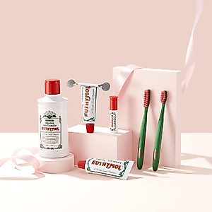 [Euthymol] Original Breath Spray, 10mL (1-Count) | Euthymol Original Toothpaste Flavor Mouth Spray Pump for Bad Breath | Portable Travel Essentials Oral Care Treatment for Freshening Breath