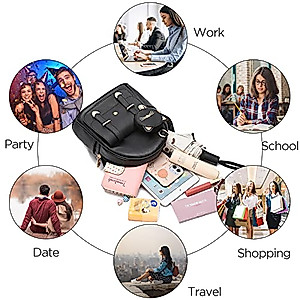 Girls Fashion Backpack Mini Backpack Purse for Women Cute Leather Small Backpack Purse for Teen Girls Bookbag Satchel Bags Pear Purple