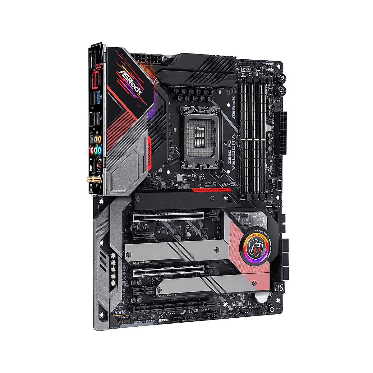 ASROCK Z690 PG Velocita Socket LGA1700/ Intel Z690/ DDR5/ SATA3&USB3.2/ M.2/ WiFi/ATX Motherboard