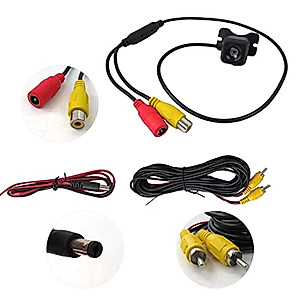 12V HD Reverse Back-up Camera Universal for Any Car Type of Monitor With Composite Yellow RCA Jack