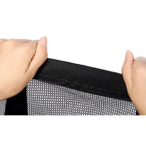 ROVOZAR Mesh Shower Caddy for College Dorm Room Essentials, Hanging Portable Tote Bag Toiletry for Bathroom Accessories (Black)