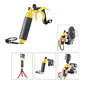 SOONSUN Waterproof Dome Port for GoPro Hero 5 Black Hero 6 Black Hero 7 Black Hero (2018) Camera, Underwater Dome Housing with Filters for GoPro Hero 5 6 7 Black, Built-in Red and 10x Close-up Filters