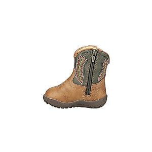 Roper Infants Cowbabies Arrowheads Boot, Tan, 4