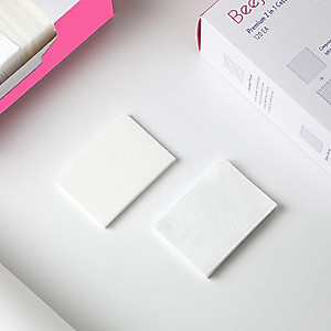 Beejong [120EA] Premium 2 in 1 Facial Cleansing Square Cotton Pads - Two Types of Face Wipes Cotton Pads for Toner, Makeup Remover | Compressed 60EA & Sponge 60EA | Made in Korea (1 Pack)
