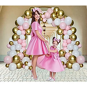 STK Arch COMPATIBLE FOR Mini Mouse Balloon Garland Birthday Decorations Girls 1st Barbie Party Minnie Pink and Gold Balloons Bachelorette Supplies Bambi Globos Decoracion Para Cumpleaños de Fiesta