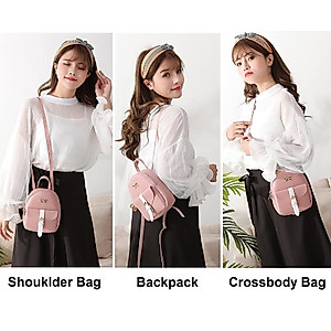 NUWA Mini Backpack Purse for Women Small Backpack for Teen Girl Gifts Trendy Stuff Cell Phone Purse Crossbody Wallet Lightweight Pouch Bag (Grey1)