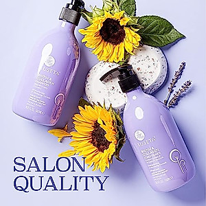 Luseta Biotin Shampoo and Conditioner for HairGrowth - Thickening Shampoo for Thinning Hair andHair Loss - Infused with Argan Oil to Repair DamagedDry Hair - Sulfate Free Paraben Free-2 x 16.9 fl oz