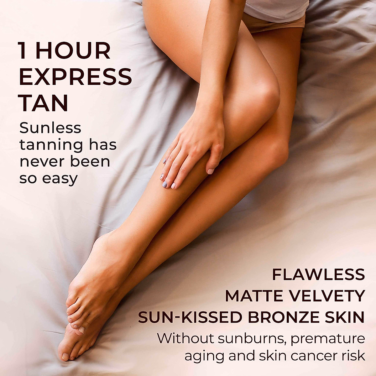 naturena Self Tanner Tanning Mousse with Organic & Natural Ingredients, Tanning Lotion, Sunless Tanning Lotion for Darker Bronzer Skin, 6.7 Fl Oz