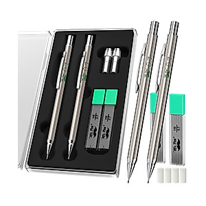 Mr. Pen- Metal Mechanical Pencils, 0.7mm, 2 Pack, Lead Pencil, Metal Mechanical Pencil, Metal Mechanical Pencils 0.7, Drafting Mechanical Pencils, Mechanical Pencil Metal, Mechanical Pencils .7