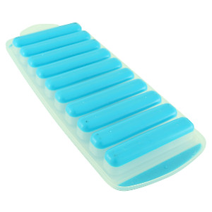 Meadow Lane Ice Stick/Cube Tray, Teal Blue, 1-Tray, Narrow and Long for Sports Bottles