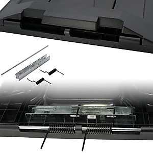 NHILES Center Console Lid Replacement Kit for 1999 2000 2001 2002 2003 2004 2005 2006 2007 Silverado/Avalanche/Suburban/Sierra/Yukon Replaces Number 19127364, 19127365, 19127366 (Black)