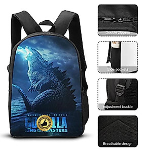 Pecxarnt Backpack Lunch Bag Set with Pencil Case Lightweight Laptop Backpacks Bookbag Cartoon Shoulder Bag Casual Daypack