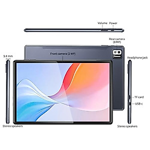 SGIN Android 13 Tablet, 10.1 Inch Tablets 4GB RAM 128GB ROM with Octa-Core 2.0Ghz Processor, 1280 * 800 Pixel IPS Screen, 2MP+8MP Camera, 6000mAh, WiFi, Bluetooth 5.0