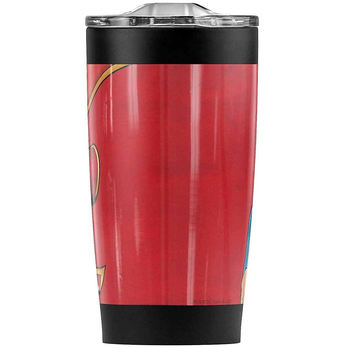 Superman Supergirl Character Stainless Steel Tumbler 20 oz Coffee Travel Mug/Cup, Vacuum Insulated & Double Wall with Leakproof Sliding Lid