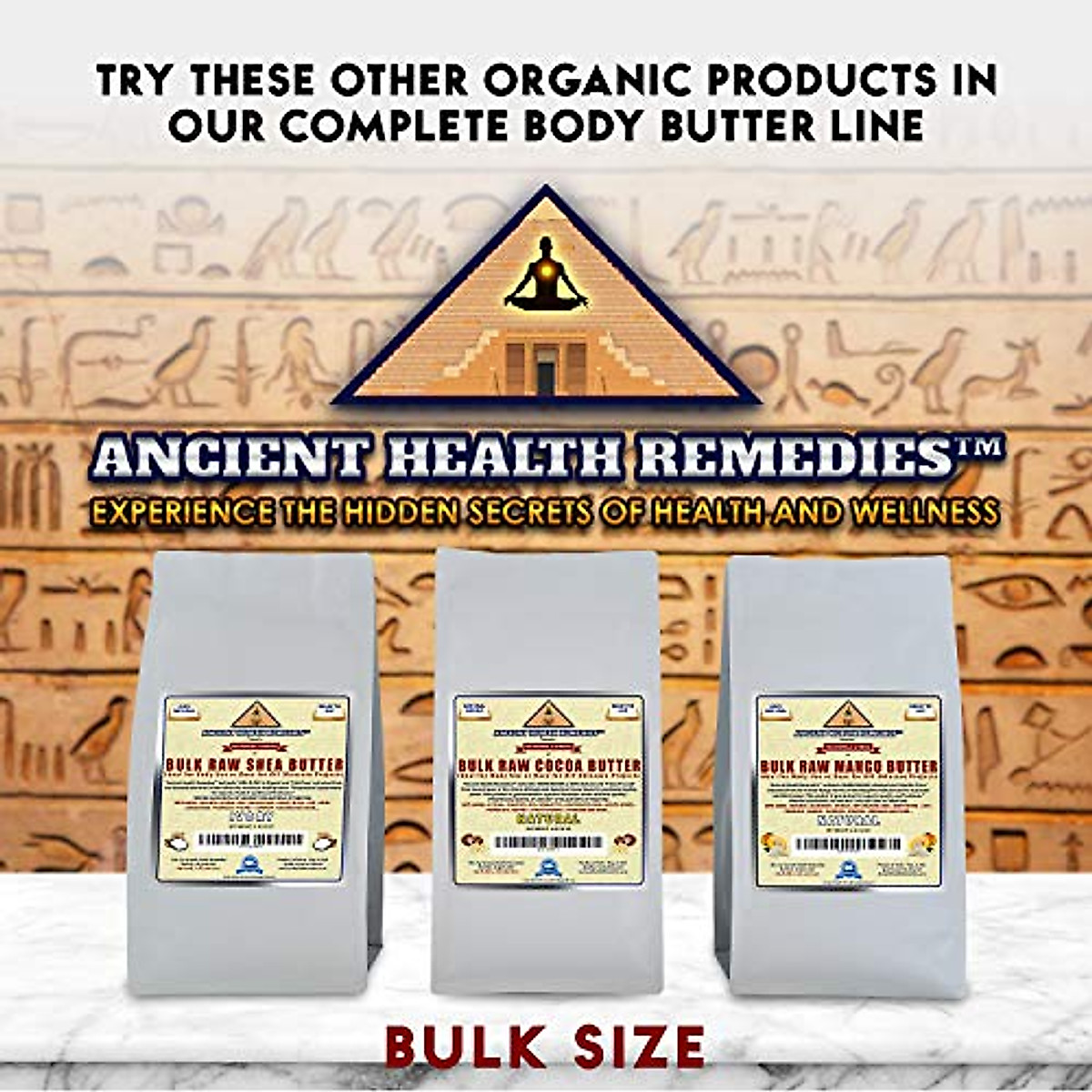 ANCIENT HEALTH REMEDIES Organic Unrefined Raw AFRICAN IVORY WHITE SHEA BUTTER BLOCKS/JAR Bulk Size Grade A for Anti Aging Dry Skin Base for DIY Body Butter, Beauty(Ghana) (10-3/8 x 5-1/4 x 3)
