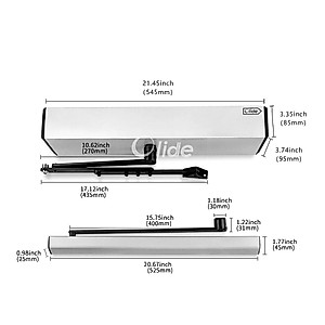 Olideauto ADA Automatic Door Openers,Residential Swing Door Low Energy Door Closer 120B with 2PCS Exit Buttons