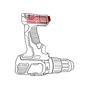 StealthMounts Locking Tool Holder in Red for Milwaukee M18 4 Pack | Milwaukee Tool Organizer | Milwaukee Tool Storage | Milwaukee Drill Holder | M18 Tool Holder | Made in UK