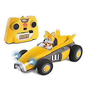 Sonic Racing RC: Tails The Fox - NKOK (603), 2.4GHz Remote Controlled Car with Turbo Boost, Officially Licensed Sega Sonic The Hedgehog, Battery Powered, Ages 6+