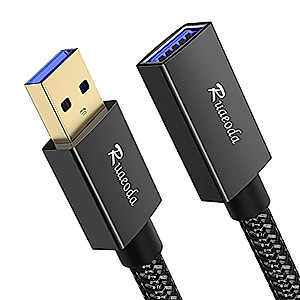 Ruaeoda USB 3.0 Extension Cable 20 Ft, USB 3.0 Type A Male to Female Long USB Extension Cable SuperSpeed 22 AWG Braid USB to USB Cable