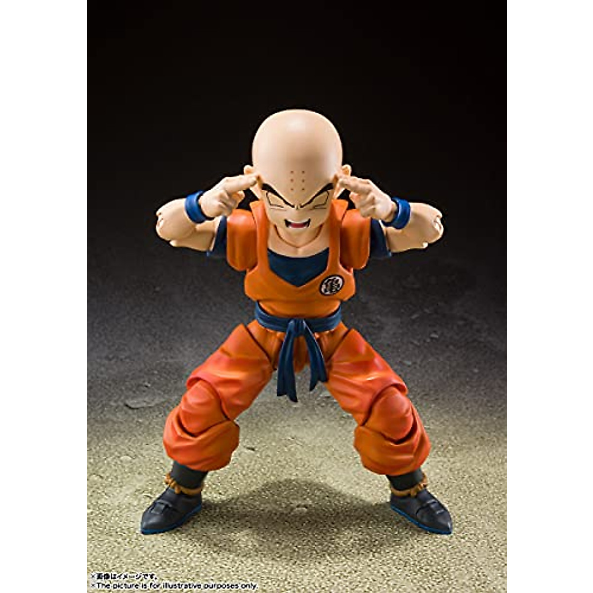 TAMASHII NATIONS - Dragon Ball Z - Krillin Earth's Strongest Man, Bandai Spirits S.H.Figuarts Action Figure