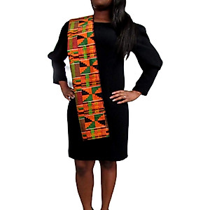 African Kente Stole, Kente Scarf, Sash, Kwanzaa, Choir, Black History, Graduation, African Pattern, Table Runners
