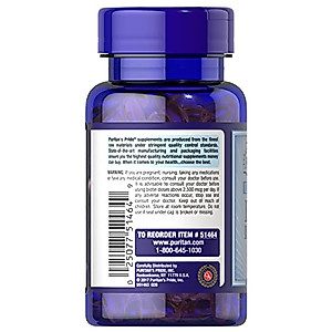 Puritan's Pride Biotin 10000 Mcg, Helps Promote Skin, Hair and Nail Health, Softgels 100 Count