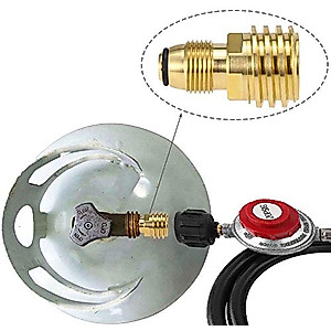 YOUHO Propane Tank Adapter Converts POL LP Tank Service Valve to QCC1 / Type1 Hose or Regualtor - Old to New qcc1 Propane Fitting