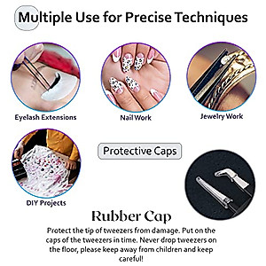 My Lash Tools Fiber Tip Lash Tweezers for Eyelash Extension Curved 45 Degree Angled Tweezer Best for Volume, Individual Isolation & Classic Lashes Stainless Steel Lash Supplies (Matte Black)