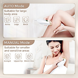 [FDA Cleared] IPL Hair Removal - LVARA Permanent Laser Hair Removal Device for Women Men - Painless At Home Hair Remover, 999,999 Flashes for Facial Bikini Legs Armpits