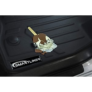 SMARTLINER Custom Fit Floor Mats 2 Row Liner Set Compatible with 2021-2023 Tahoe/Suburban/Yukon & XL with 2nd Row Bench Seat