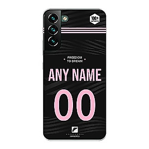 Football Phone Case Miami USA Away Customize Your Name and Number Silicone Transparent - Compatible iPhone and Samsung (Samsung Galaxy S20 FE 5G)