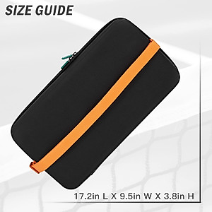 C CALYCO Pickleball Bag Pickleball Sling Cover with Extra Storage Space for Accessories, Adjustable Pickleball Carrying Case for Men & Women Fits 2 Paddle & 4 Balls