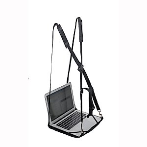 STRONG HOLD Laptop Harness,Standing Desk,Walking Desk,Tablet Harness,Book Harness,Portable Laptop Stand,Travel Laptop Stand(SH-LSHN01)