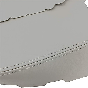 DSkoiph Armrest Synthethic Leather Cover Fit for Honda Pilot 09-13 (Front Door Panel Armrest Cover, Gray)