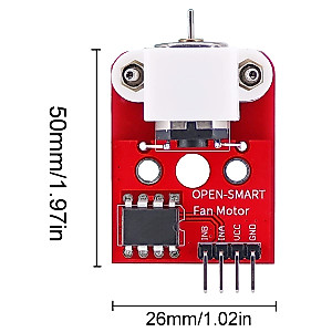 DKARDU L9110 Fan Drive Module Fan Module Robot Design and Development Control MCU Development Board with Male and Female Dupont Cables,for Arduino Smat Car