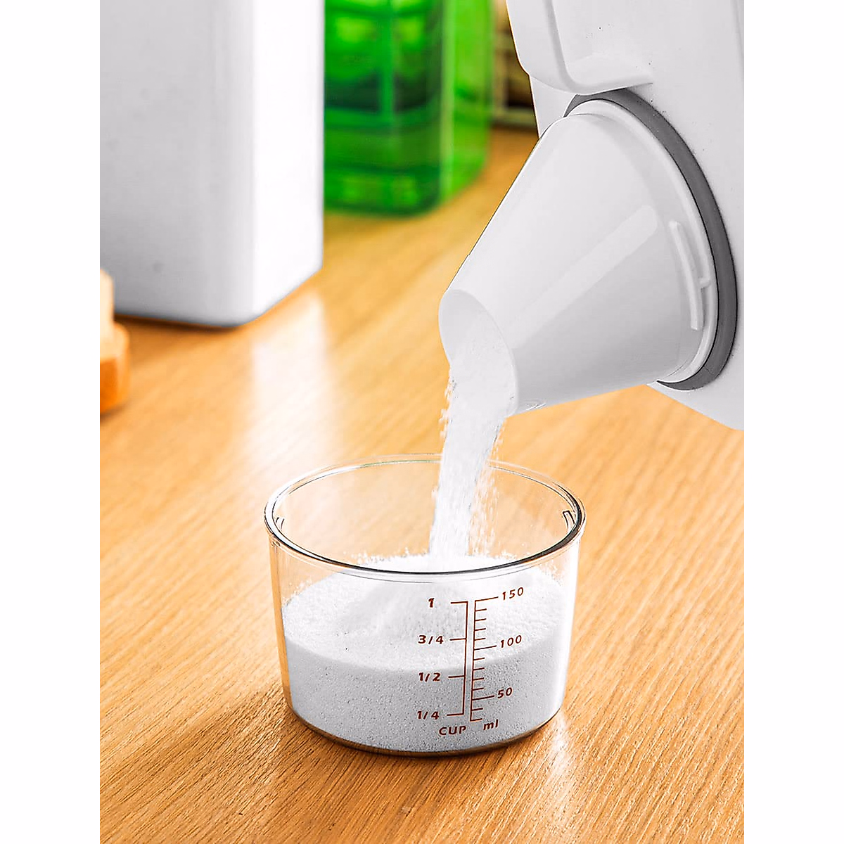 [2 Pack] Laundry Detergent Dispenser for Laundry Room Organization and Storage,61 Oz Laundry Soap Dispenser,Liquid Laundry Detergent Dispenser with 4 Removable Labels,BPA Free & PET Plastic,Clear