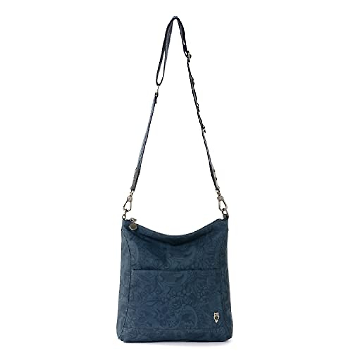 The Sak Lucia Crossbody in Eco Twill, Convertible Purse with Adjustable Strap, Indigo Spirit Desert