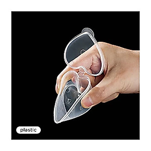 20PCS 45ML Heart Shape Cup Food Box With Lids Disposable Plastic Storage Container Pigment Box For Kitchen Organizer Home