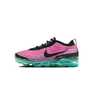 Nike Air Vapormax 2023 Flyknit Women's Running Shoes (Clear Jade/Pink Blast/White/Black FN7182-335, US Footwear Size System, Adult, Women, Numeric, Medium, 10)