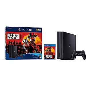2019 Newest SONY PlayStation 4 Pro 2TB Console with Red Dead Redemption 2 Bundle
