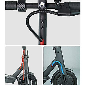 Chuancheng 4 Pack Silicone 3D Printed Protector Waterproof Accessory Kit for Xiaomi M365 / M365 Pro Electric Scooter Include 1 Dashboard Cover, 1 Anti-Collision Strip, 1 Line Pipe, 1 Hook Cover