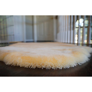 Sheepskin Ranch Double Mattress Cover, 72 in x 24 in, Natural Wool, Machine Washable